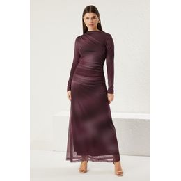 Damen Midi-Kleider mit Farbverlauf, lang, f&uuml;r Abend/Alltag, figurbetont, dezent