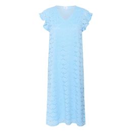 Midikleid Saint Tropez "Kleid KassidySZ", Damen, Gr. M, N-Gr, blau (airy blau), Obermaterial: 70% Baumwolle CO. 30% Polyamid PA., Kleider Midikleid
