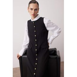 Damen Unifarbenes Maxikleid, &auml;rmellos, l&auml;ssig, schlicht und modisch