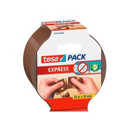 tesa Klebeband tesapack Express, braun, 50 mm x 50 m (B x L)