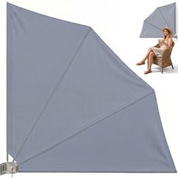 Detex Balkonf&auml;cher Anthrazit 140x140cm klappbar