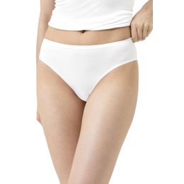 Panty Mey "Modal Pure", Damen, Gr. M, wei&szlig;, Single Jersey, Obermaterial: 94% Modal, 6% Elasthan, k&ouml;rpernah, Unterhosen Panty, aus superfeiner Modalfaser, elastisch, gl&auml;nzende Details