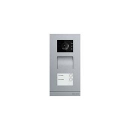 BUSCH-JAEGER H81381P2-S-03 Au&szlig;enstation Video 2-fach aus Metall f&uuml;r T&uuml;rkommunikation mit einer Video-Funktion und zwei Tasten, 2TMA130010X0020)