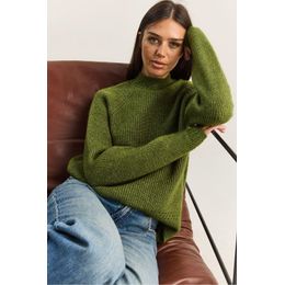 Oversized Rundhalsausschnitt Strickpullover