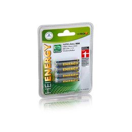 Heitech Batterien Akku "Ready to use", Micro AAA, 800 ma, 1,2 V, 4 St&uuml;ck