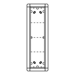 RITTO Portier AP-Rahmen ws 4-fach, 133x423mm 1883470)