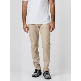 Chinos TEESHOPPEN "TEESHOPPEN Trouser Structure", Herren, Gr. 29x34, L&auml;nge 34, sand, Obermaterial: 98% Baumwolle, 2% Elasthan, 0% Elasthan, Hosen