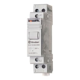 finder Stromsto&szlig;schal.f.DIN-Schie 1S 20A 12VAC 20.21.8.012.4000 (202180124000)