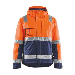 BLAKL&Auml;DER Blakl&auml;der Warnschutz Winterjacke, orange / marineblau, Unisex-Gr&ouml;&szlig;e: 2XL (487019875389XXL)