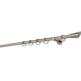 Gardinenstange mydeco "20mm Rag Wandtr&auml;ger 6,5 cm", braun (bronzefarben), L:340cm, Gardinenstangen
