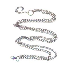 H&uuml;ftg&uuml;rtel Urban Classics "Urban Classics Unisex Holographic Chain Belt", Damen, Gr. S/M, holographic, 100% Iron, G&uuml;rtel H&uuml;ftg&uuml;rtel