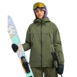 Roxy Damen Snowboardjacke "20K Ice Bounded", gr&uuml;n, Gr. L, Obermaterial: 100% Polyester., Jacken