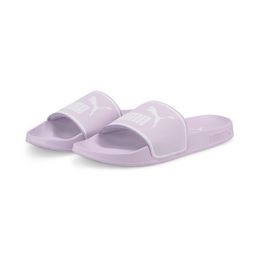 Badesandale Puma "LEADCAT 20 BX", Herren, Gr. 37, lila (lavender fog, Puma wei&szlig;), Synthetik, unifarben, Schuhe, gepolsterter Lederriemen, geformtes Fu&szlig;bett