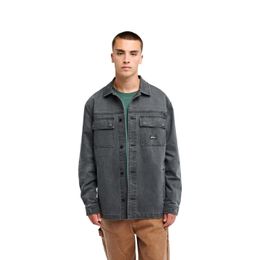 Langarmhemd Quiksilver "Mohab Washed Twill", Herren, Gr. L, US-Gr&ouml;&szlig;en, schwarz, Obermaterial: 100% Baumwolle., Hemden