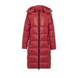 Cipo & Baxx Wintermantel CIPO & BAXX "Cipo & Baxx Steppmantel WM143", Damen, Gr. S, rot, Obermaterial: 100% Polyester PES. Futter: 100% Polyester PES., relaxed fit, Rundhals, M&auml;ntel Wintermantel, mit abnehmbarer Kapuze