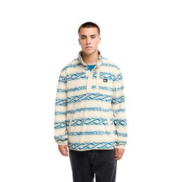 Fleecejacke Quiksilver "No Destination", Herren, Gr. L, bunt (quik life stripe peyote), Obermaterial: 100% Polyester., Jacken Fleecejacke