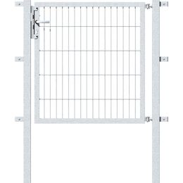 Zauneinzelt&uuml;r Alberts "Flexo", silber (feuerverzinkt, passiviert), B:100cm H:100cm, Stahl, Tore, in verschiedenen Abmessungen