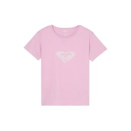 T-Shirt Roxy "Lilyregular Night", M&auml;dchen, Gr. 10(140-148cm), pink lavender, Obermaterial: 70% Baumwolle, 30% Baumwolle., Shirts T-Shirt