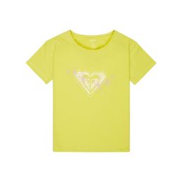 T-Shirt Roxy "Lilyregular Night", M&auml;dchen, Gr. 10(140-148cm), gelb (daiquiri gr&uuml;n), Obermaterial: 100% Baumwolle., Shirts T-Shirt