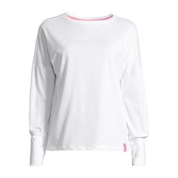 Langarmshirt SALZHAUT "Longsleeve SMAAK", Damen, Gr. XS, wei&szlig;, Obermaterial: 50% Baumwolle CO. 50% Polyester PES., Shirts Langarmshirt