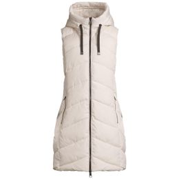 Steppweste NEW VIEW "TM3", Damen, Gr. XL, sanftes wei&szlig;, Obermaterial: 100% Polyester PES., regular fit, Westen Steppweste, mit weitenregulierbarer Kapuze