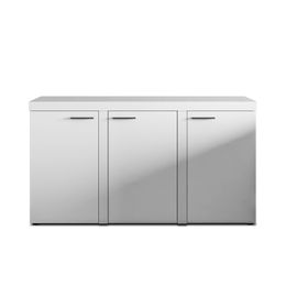 SIDEBOARD Spacoro 3D Wei&szlig; 148,8/82/40,3 cm &ndash; Wohnzimmer Kommode Stilvolle, Modern