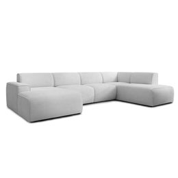 WOHNLANDSCHAFT Didim Ivory 378/220/78 cm &ndash; gro&szlig;es Sofa stilvoll & bequem R