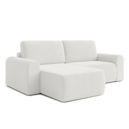 ECKSOFA L Form Otterton Creme 250/180/95 cm Links mit Schlaffunktion
