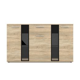 SIDEBOARD Formilo Sonoma Eiche 140,4/80/40,2 cm &ndash; Kommode mit Schublade