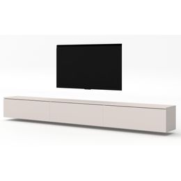 LOWBOARD Loriano 3x100 Beige Kaschmir 300/34/32 cm &ndash; H&auml;ngendes TV Board