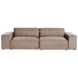 Beliani 2-SITZER-SOFA hellbraun Hellnar