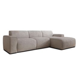 ECKSOFA L Form Didim mini Creme 310/165/78 cm &ndash; stilvolle kleine Eckcouch R