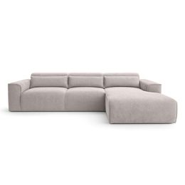 ECKSOFA L Form Ruyam Creme 310/165/78 cm &ndash; Schlaffunktion Rechts