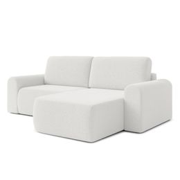 ECKSOFA L Form Otterton Creme 250/180/95 cm Rechts mit Schlaffunktion