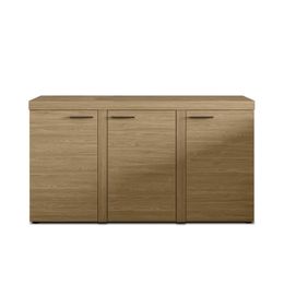 SIDEBOARD Spacoro 3D Ge&ouml;lte Eiche 148,8/82/40,3 cm &ndash; Wohnzimmer Kommode Stilvolle, Modern