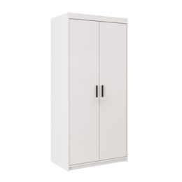 KLEIDERSCHRANK Storicos Wei&szlig; 89,7/190,5/53 cm - Modern 2-t&uuml;rig