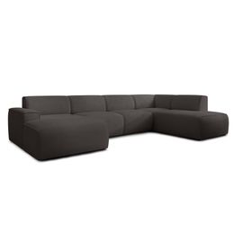 WOHNLANDSCHAFT Didim Grau 378/220/78 cm &ndash; gro&szlig;es Sofa stilvoll & bequem R