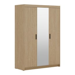 KLEIDERSCHRANK Storicos Ge&ouml;lte Eiche 133/190,5/53 cm - Modern mit Spiegel 3-t&uuml;rig
