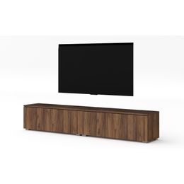 LOWBOARD Loriano 2x100 Nussbaum Warmia 200/36,5/32 cm &ndash; H&auml;ngend und Stehend