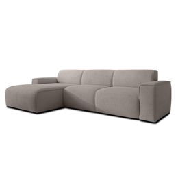 ECKSOFA L Form Didim mini Beige 310/165/78 cm &ndash; stilvolle kleine Eckcouch L