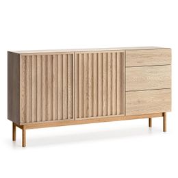 SIDEBOARD Santarco 2T 3S Eiche Cremona 159/84/37 cm &ndash; 2 T&uuml;ren 3 Schubladen