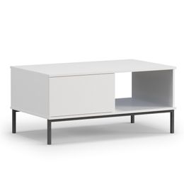 COUCHTISCH Queba 1S Wei&szlig; 100/47/60 cm &ndash; Couchtisch wei&szlig; modern