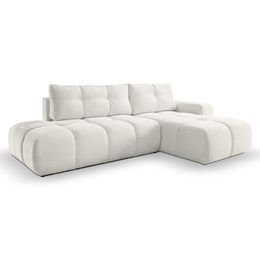 ECKSOFA L Form Hosio Beige 286/177/88 cm Rechts mit Schlaffunktion