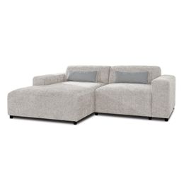 ECKSOFA L Form Jughlio Beige 240/165/75 cm Links mit Schlaffunktion