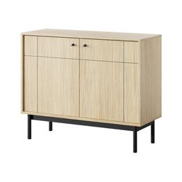 SIDEBOARD Cypressa 2T Braun 104/83/39 cm &ndash; mit Beinen auf Gestell