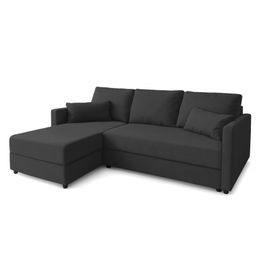 ECKSOFA L Form Dolceo Aschgrau 226/140/78 cm &ndash; Schlaffunktion Universell Rechts Links