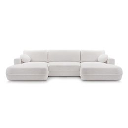 WOHNLANDSCHAFT Peoni Wei&szlig; 364/168/87 cm mit Schlaffunktion