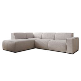 ECKSOFA L Form Didim Creme 292/220/78 cm &ndash; gro&szlig;es Sofa stilvoll & bequem L