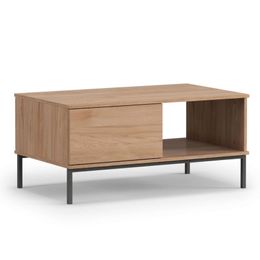 COUCHTISCH Queba 1S Hellbraun 100/47/60 cm &ndash; Sofatisch hellbraun Holzoptik