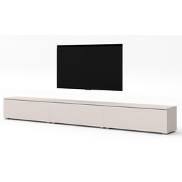 LOWBOARD Loriano 3x100 Beige Kaschmir 300/36,5/32 cm &ndash; H&auml;ngend und Stehend